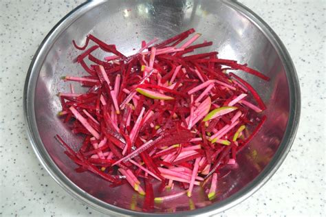 사과 비트 샐러드 만드는 법 레몬 드레싱 만들기 비트 효능 알아봐요