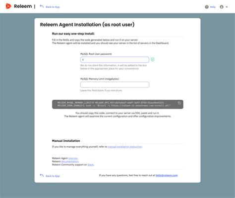 installation and how to apply mysql configuration releem