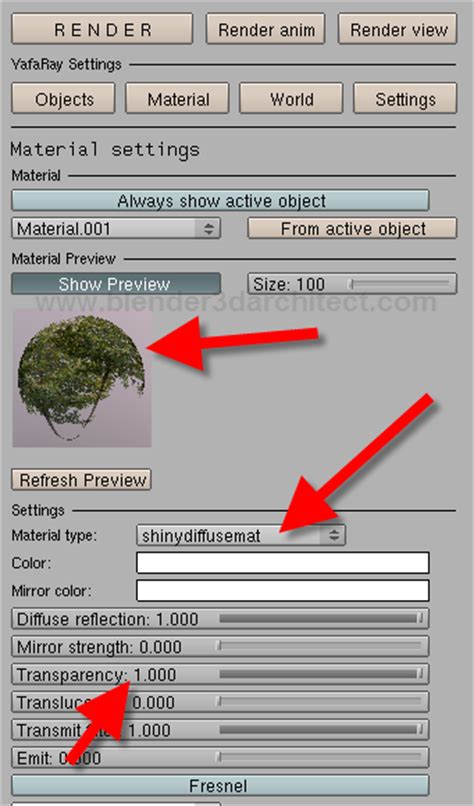How To Render Alpha Maps In Blender D And Yafaray For Architecture Blender D Architect