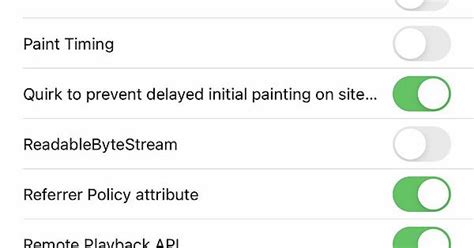 Safari Experimental Features Album On Imgur