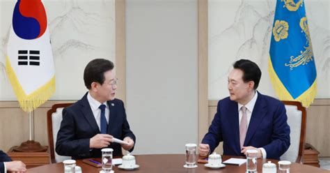 국힘 민주 영수회담 종료 후 서로 아쉽다