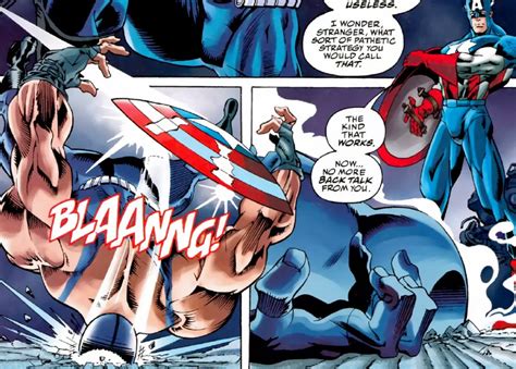 Captain America Vs Bane How Batmans Rival Almost Broke The Avenger In