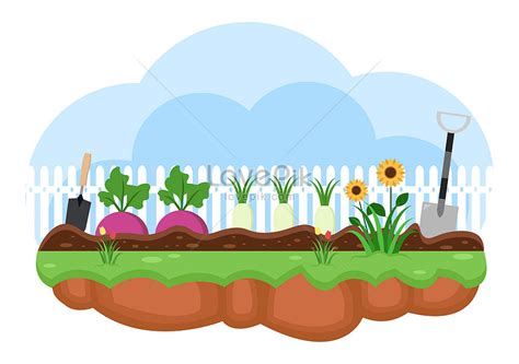 농장 정원사 배경 벡터 일러스트 무료 다운로드 Lovepik