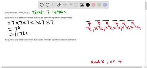 Solved Sacred Code Word How Many 6 Letter Code Words Can Be Made