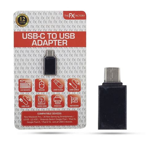 FX Adapter USB USB C Aluminium Black Bradfield