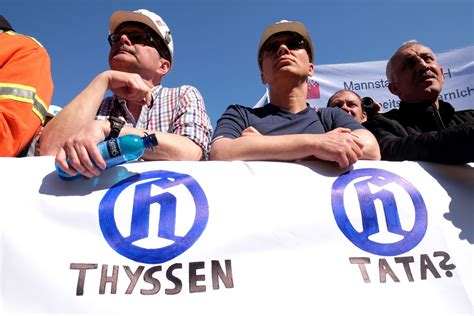 Thyssenkrupp Einigt Sich Mit Tata Gruppe Auf Stahlfusion Manager Magazin