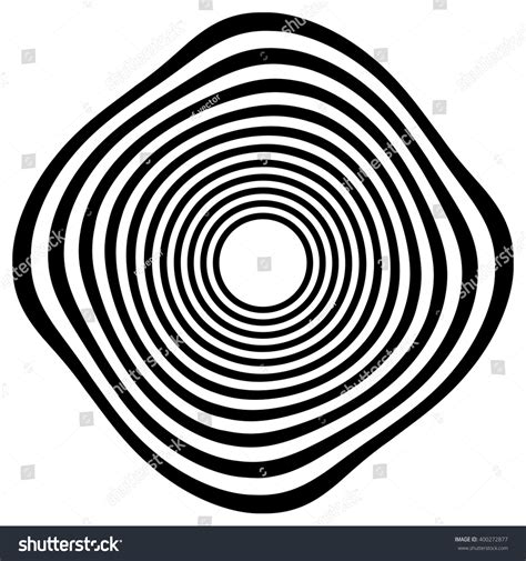 Circular Element Spiral Vortex Distortion Effect Stock Vector Royalty Free 400272877