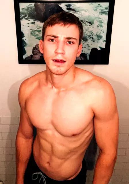 Shirtless Male Cute Handsome Muscular Jock Hunk Sexy Beefcake Photo 4x6