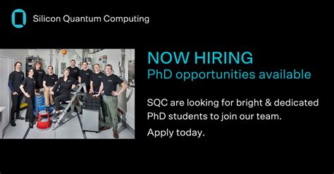 phd opportunities available now silicon quantum computing