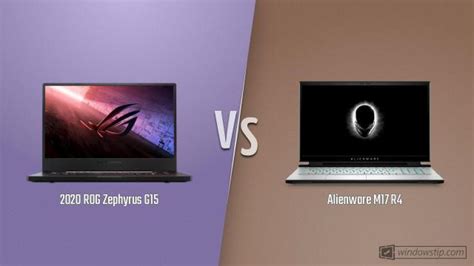 2020 Rog Zephyrus G15 Vs Alienware M17 R4 Full Specs Comparison
