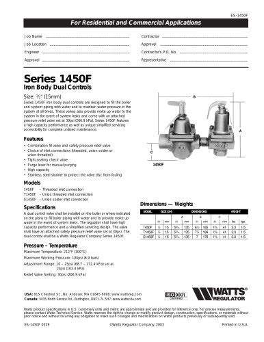 Flippen Float Valves Watts Water Technologies Pdf Catalogs