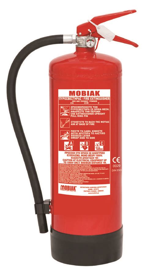6kg Dry Powder Portable Fire Extinguisher MOBIAK FIRE
