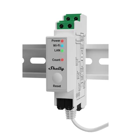 Compteur d énergie triphasé rail DIN Wi Fi Shelly Pro 3EM 400A Shelly