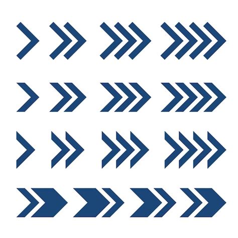 Conjunto De Flechas Para El Diseño Vector Premium