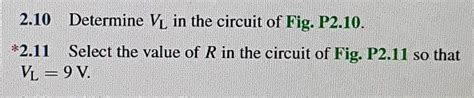Solved 210 Determine V1 In The Circuit Of Fig P210 211
