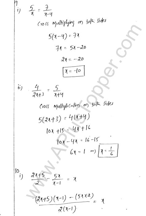 Ml Aggarwal Icse Solutions For Class 8 Maths Chapter 12 Linear Equations And Inqualities In One