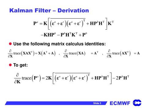Ppt Ecmwf Data Assimilation Training Course Kalman Filter Techniques Powerpoint Presentation