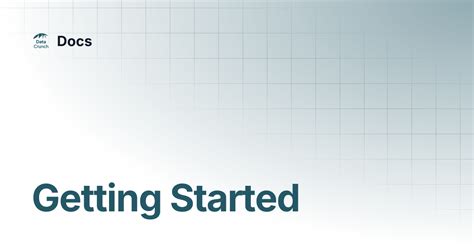 Getting Started Docs