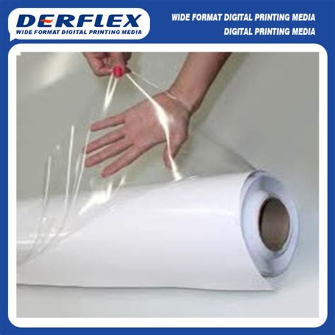 China Super Clear Film / Transparent Self Adhesive Vinyl - China Super ...