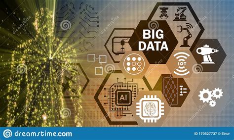 Big Data Computing Concept Of Modern It Technology Stock Illustration