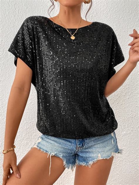 Search Sequin Shirt SHEIN USA