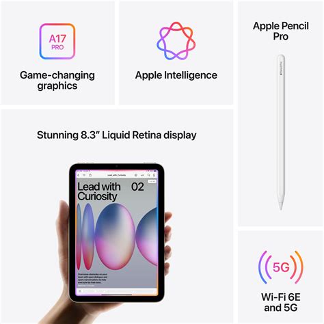 Apple Ipad Mini A17 Pro Chip Built For Apple Intelligence Wi Fi