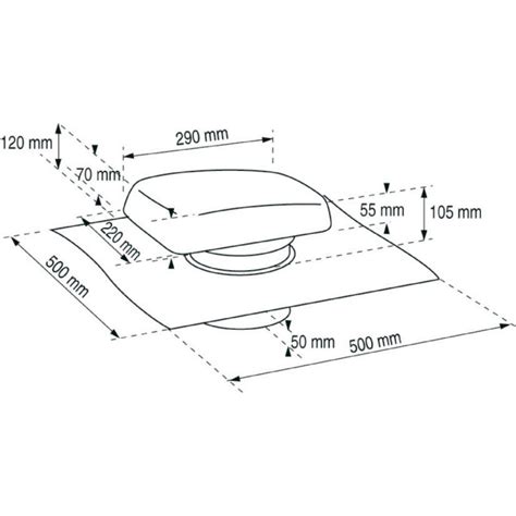 Terminal De Ventilation Pour Tuile UBIFLU 2 Anthra Avec Raccord Multi
