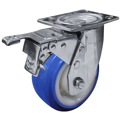 100mm Reb Poly Wheel 250kg Capacity Castor S4382SLB Richmond