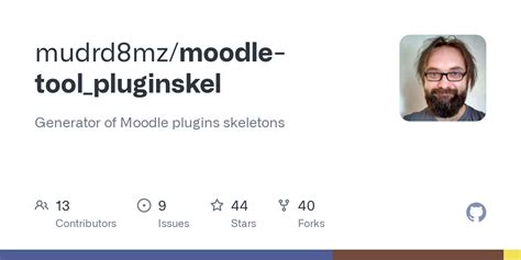 github mudrd8mz moodle tool pluginskel generator of moodle plugins