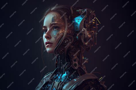 Premium Photo Detailed Robot Woman Or Humanoid Cyber Girl Artificial