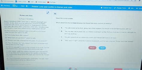 53 Select The Correct Answer Which Detail From The Text Best Develops