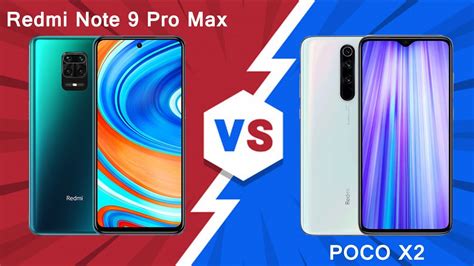 Redmi Note 9 Pro Max Vs Poco X2 Full Comparison Youtube