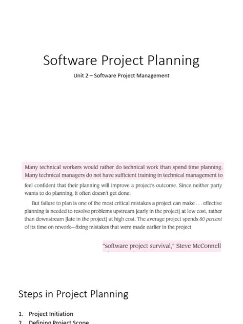Unit 2 Software Project Planning Pdf Software Testing Customer