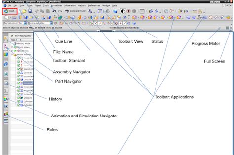 nx uni graphics tutorial nx 7 5 gateway window and functions of toolbars
