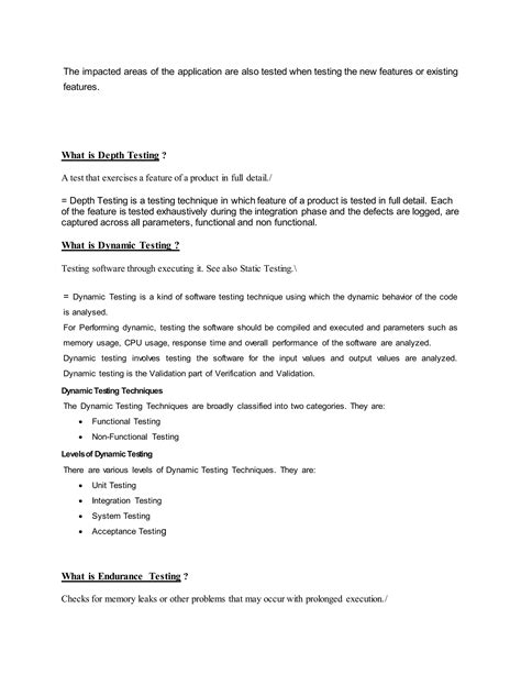 Interview Questions For Manual Testing Technology Docx Operating