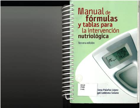 Manual De Formulas Y Tablas Nutrici N Studocu