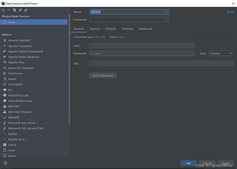 使用idea的database工具连接oscar数据源oscarjdbc Jar Csdn博客