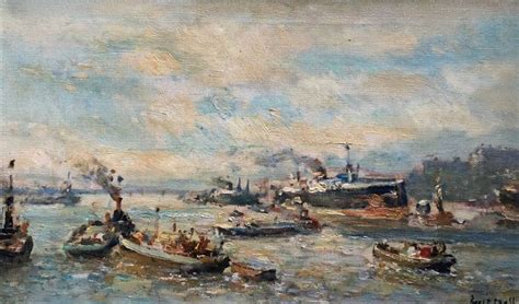 Evert Moll 1878 1955 Gezicht Op De Nieuwe Maas Bij Catawiki