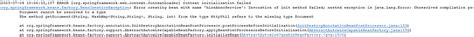Java Beancreationexception Error Creating Bean With Name 에러 Its Hh