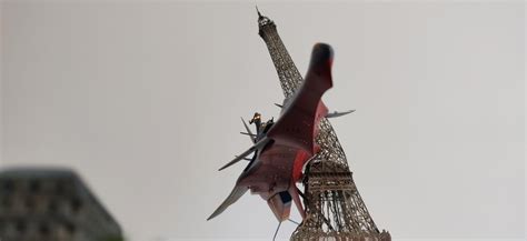 n nautilus crashing into eiffel tower diorama amv and hq images