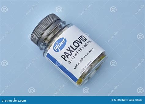 Paxlovid New Antiviral Drug Developed By Pfizer Editorial Photography