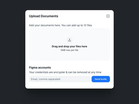 upload document modal whitespace ui by whitespace ui on dribbble