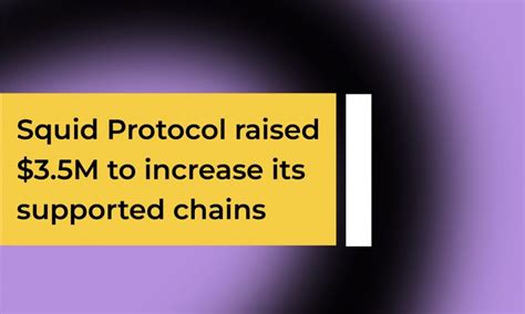 Squid Protocol Raised 35m To Increase Its Supported Chains