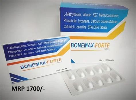 Bonemax Forte L Methylfolate Tablet At Rs 1700box In Sas Nagar Id
