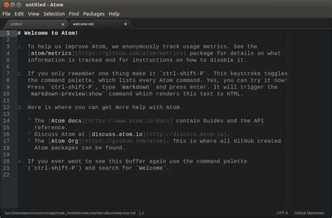 Atom Text Editor A Modern Text Editor How To Install And Use In Ubuntu