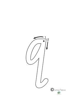 NSW Foundation Font Tracing Letters By Unique Pathways TPT