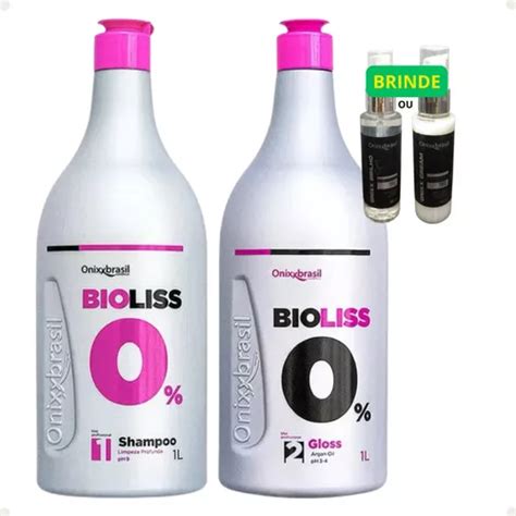 Shampoo Gloss Escova Progressiva Profissional Bioliss Onix