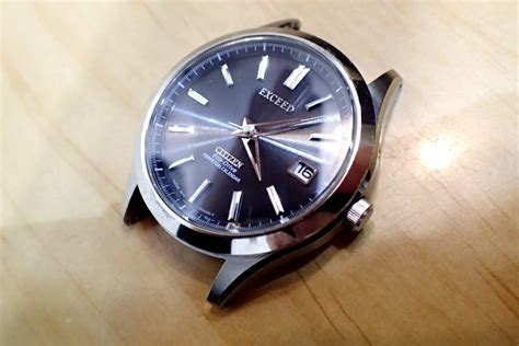 【やや傷や汚れあり】シチズンcitizen Exceedエクシード E510 H31071 パーペチュアルカレンダー 電波ソーラー チタン