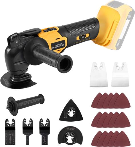Cordless Oscillating Tool Brushless Orbiting Tool Compatible With De Walt 20v Battery 23 Pcs Cordless Oscillating Tool Brushless Orbiting Tool Compatible With De Walt 20v Battery 23 Pcs