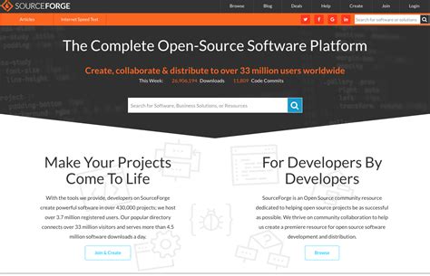 SourceForge 重大改版全新的 Logo 和界面 Linuxeden开源社区